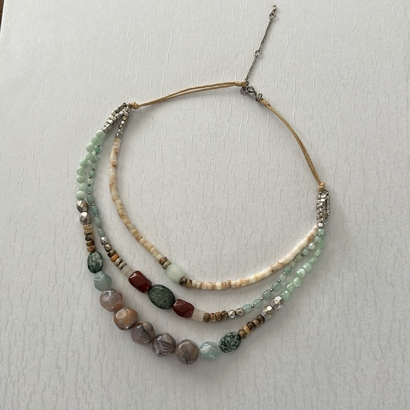 J. Jill | Jewelry | Jjill Multicolor Beaded Necklace | Poshmark